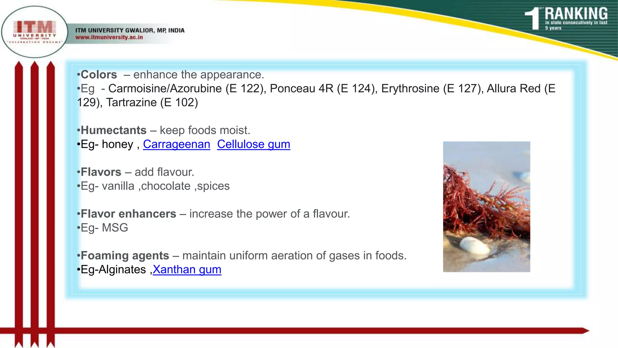 food ingredients and its type | PPTX
