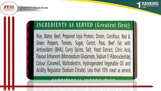 food ingredients and its type | PPTX