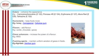 food ingredients and its type | PPTX