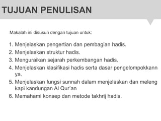 PPT FUAD model penelitian hadist nabi SAW | PPT