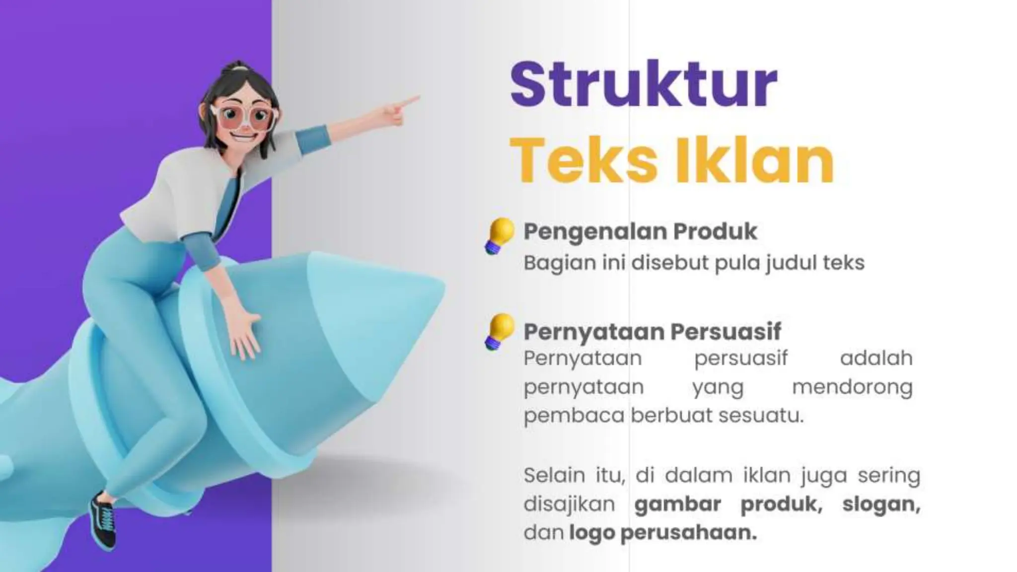 Salindia Materi Teks Iklan, Slogan, dan Poster | PPTX