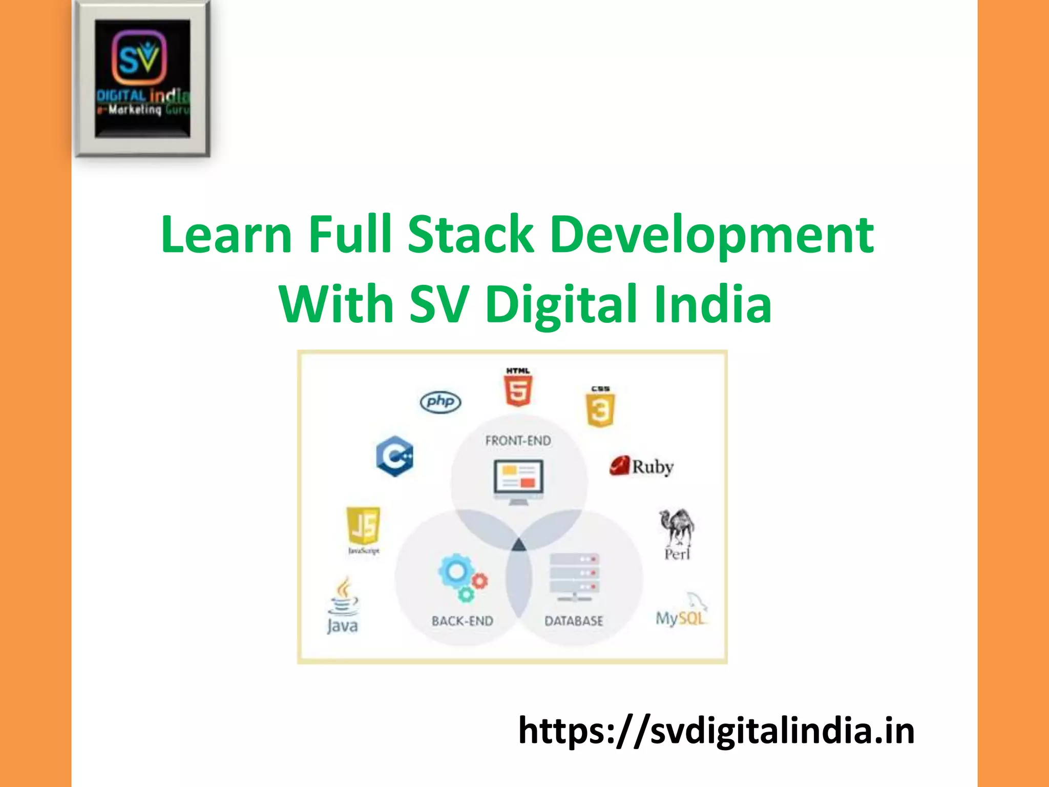 Ppt full stack developer | PPTX