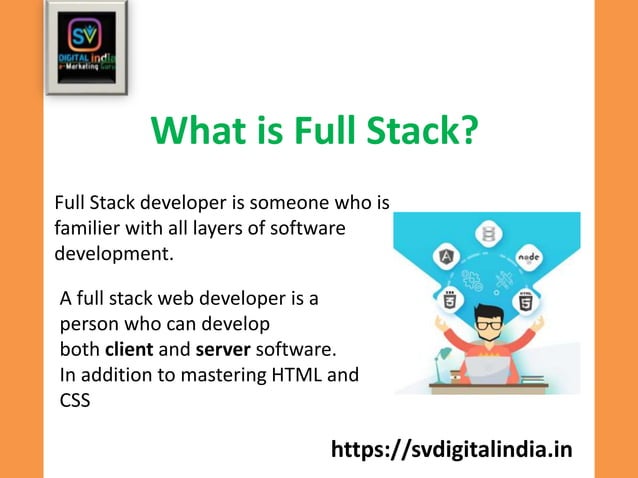 Ppt full stack developer | PPTX | Web Development | Internet