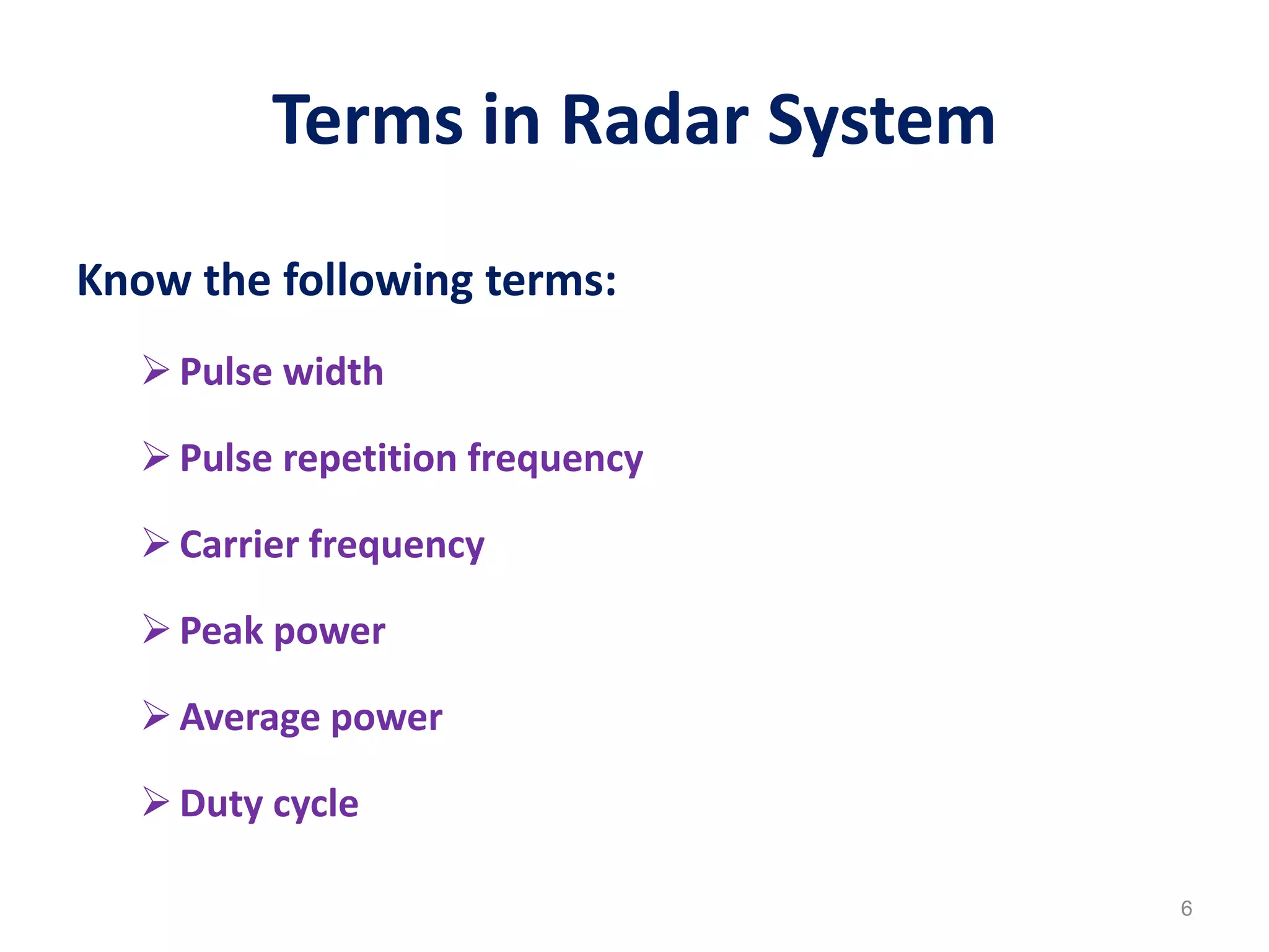 Ppt fundamentalsof radar (1) | PDF
