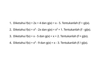 Materi PPT Fungsi komposisi dan fungsi invers | PPT