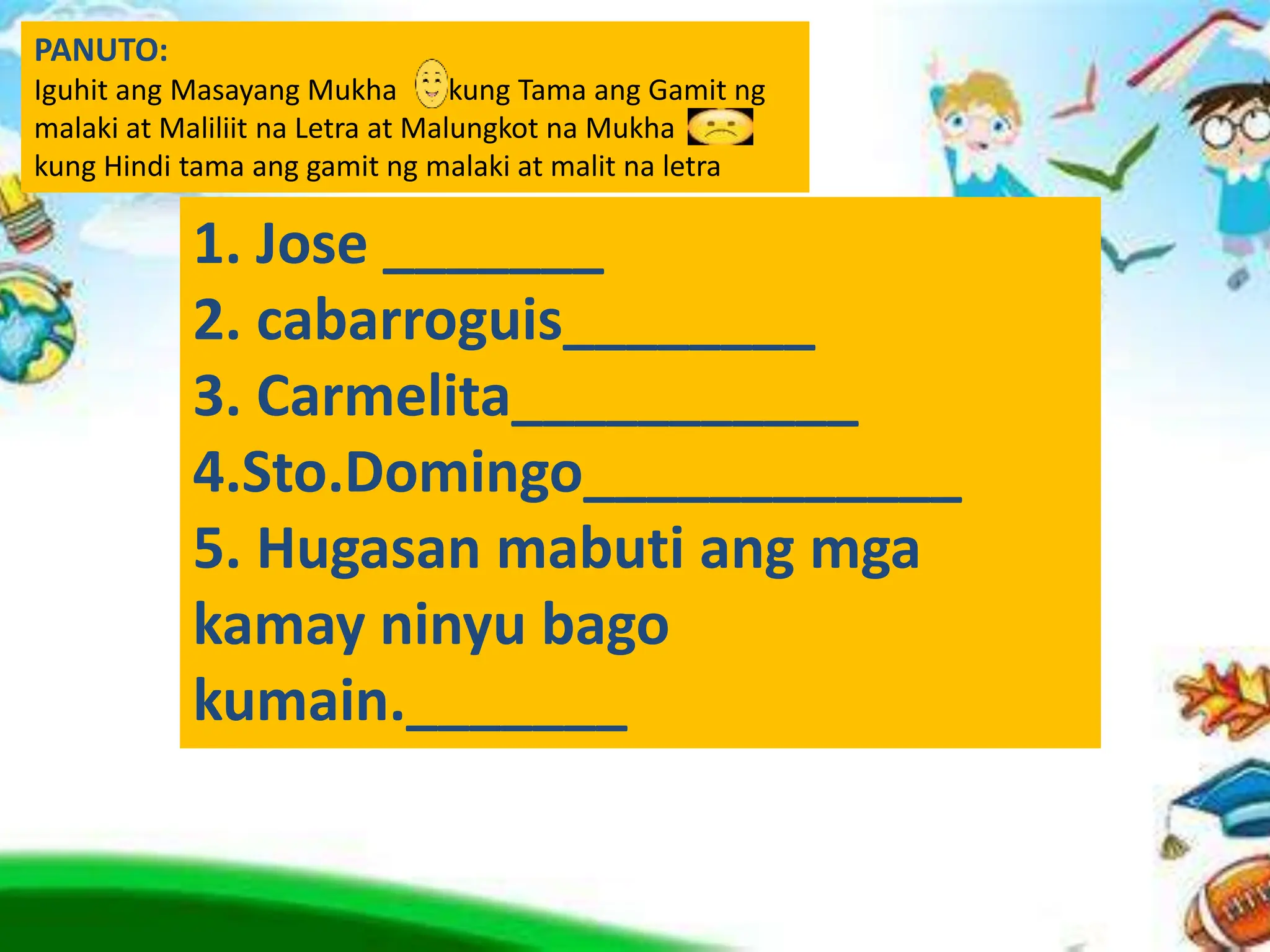 ppt G1 - natutukoy ang gamit ng maliliit at malalaking letra.pptx