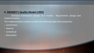 comparative study software quality models | PPTX
