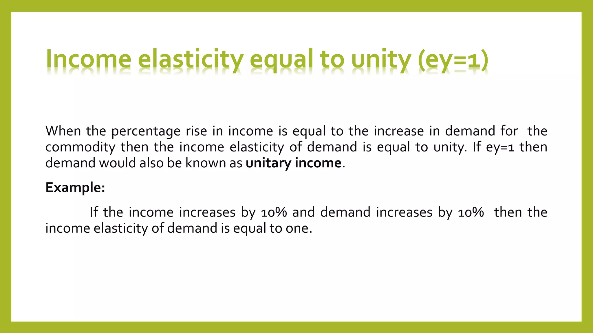 income elasticity of demand | PPTX