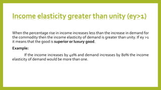 income elasticity of demand | PPTX | Commodities | Economy