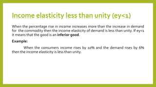 income elasticity of demand | PPTX | Commodities | Economy
