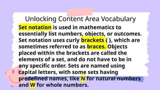 SETs MATHEMATICS 7 sample powerpoint lesson | PPTX