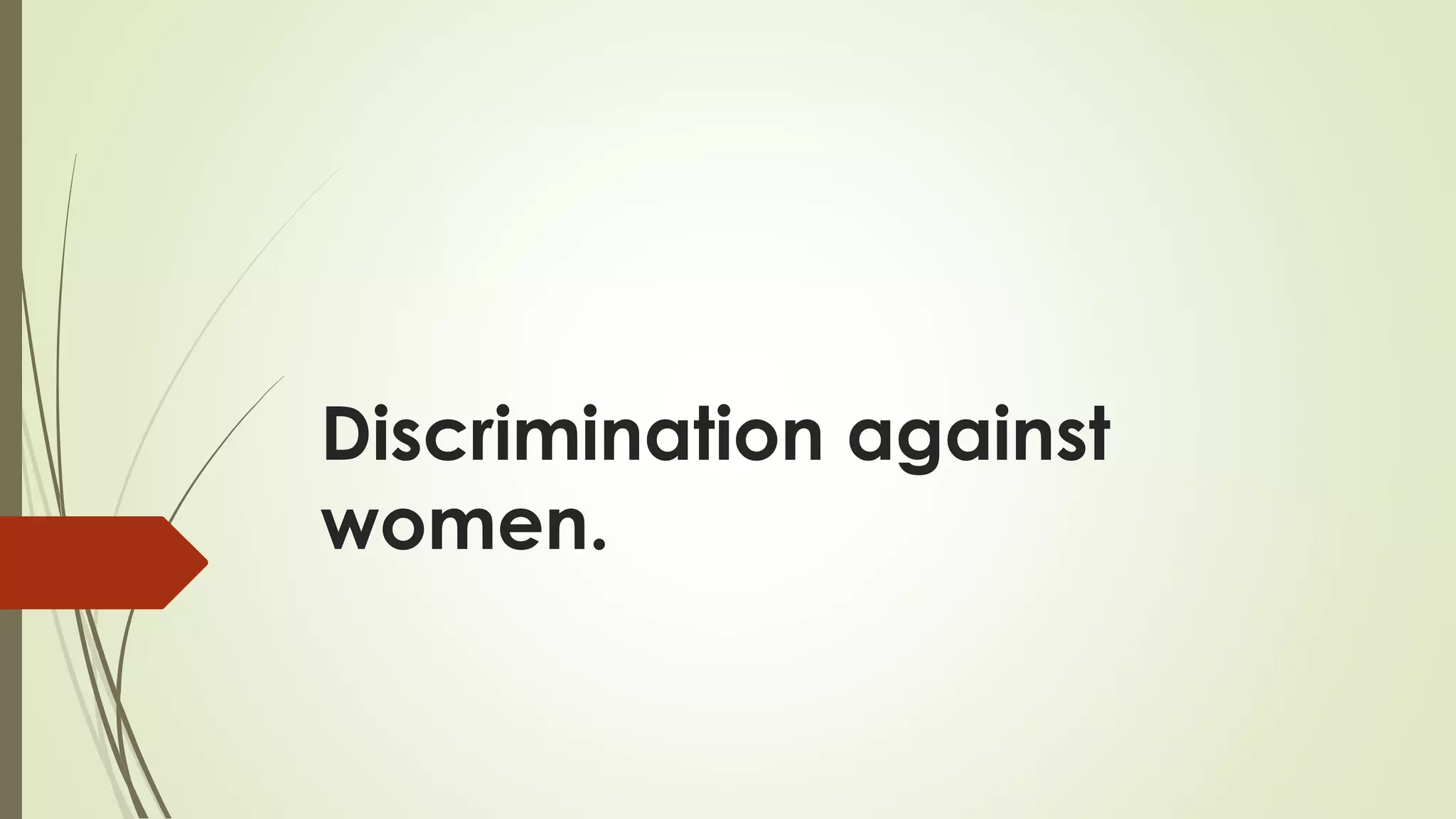 Ppt g ander discrimination | PPT