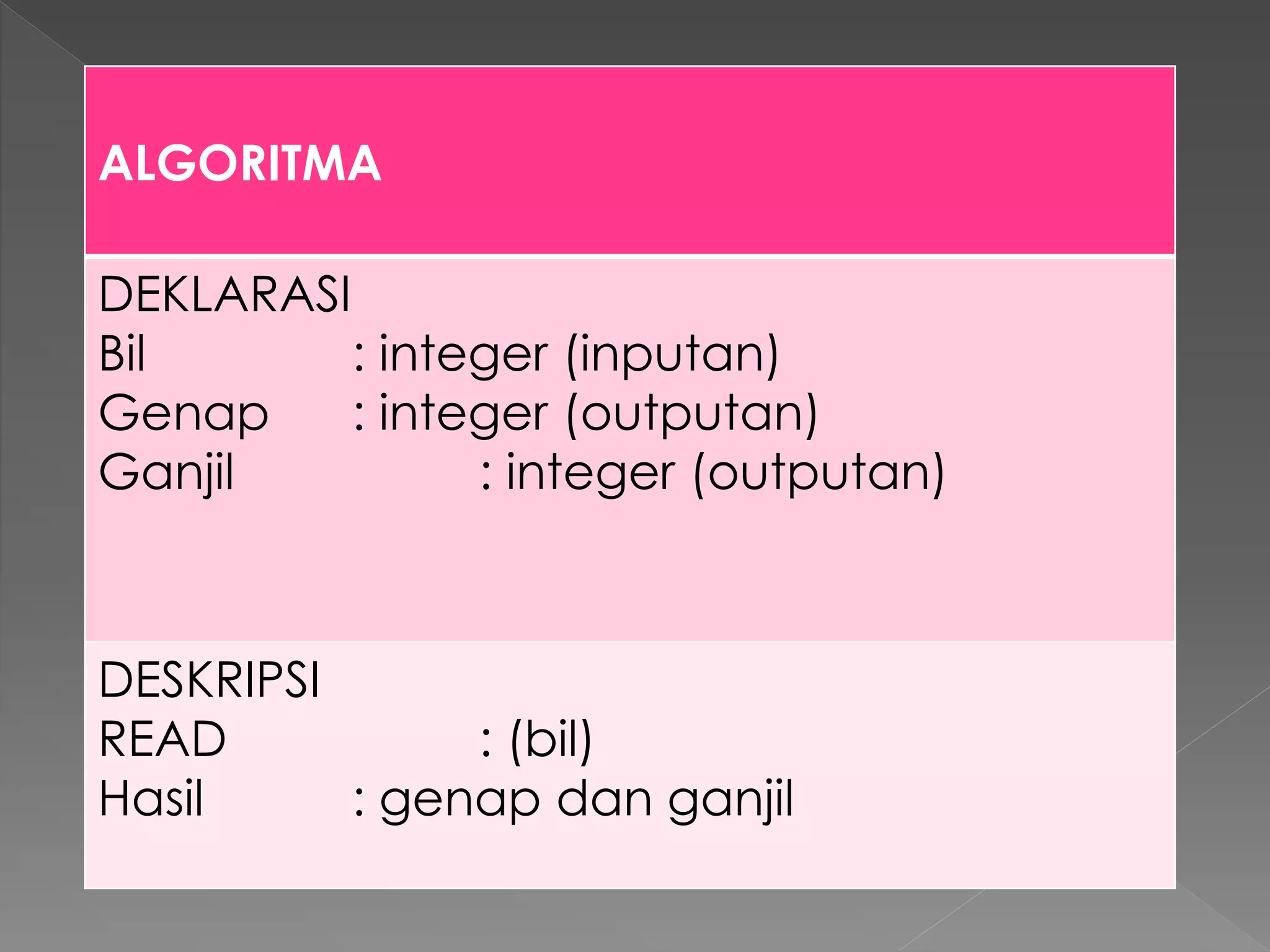 Ppt ganjil genap | PPTX