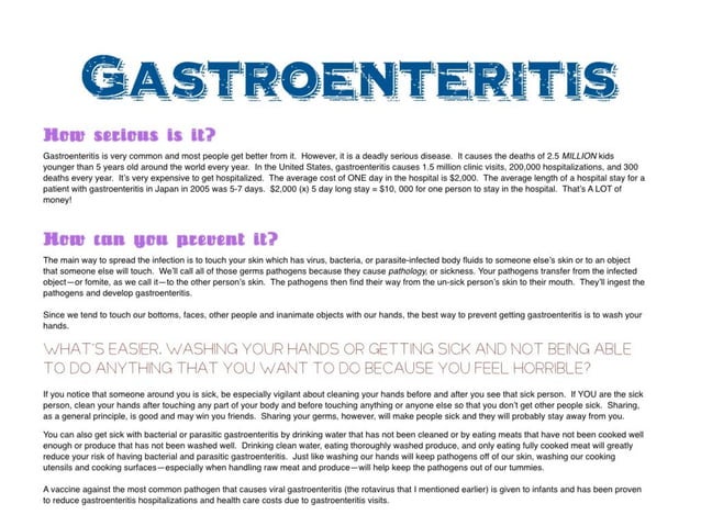 PPT gastroenteritis | PPT
