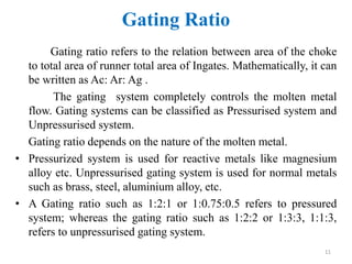 GATING SYSTEM PPT | PPTX