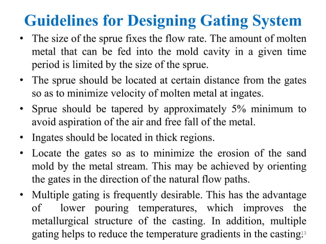 GATING SYSTEM PPT | PPTX