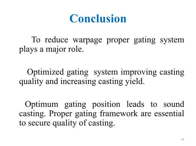 GATING SYSTEM PPT | PPTX