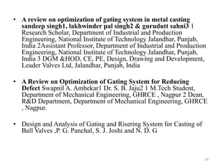 GATING SYSTEM PPT | PPTX