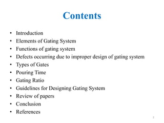 GATING SYSTEM PPT | PPTX