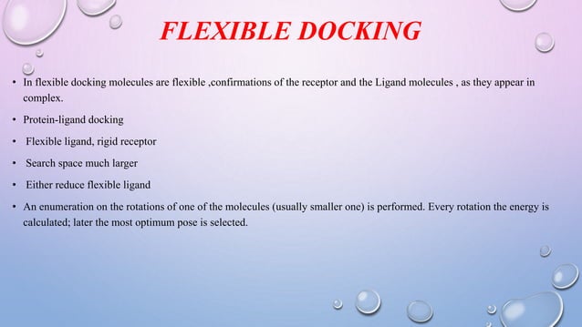 molecular docking its types and de novo drug design and application and ...