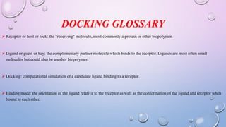 molecular docking its types and de novo drug design and application and ...