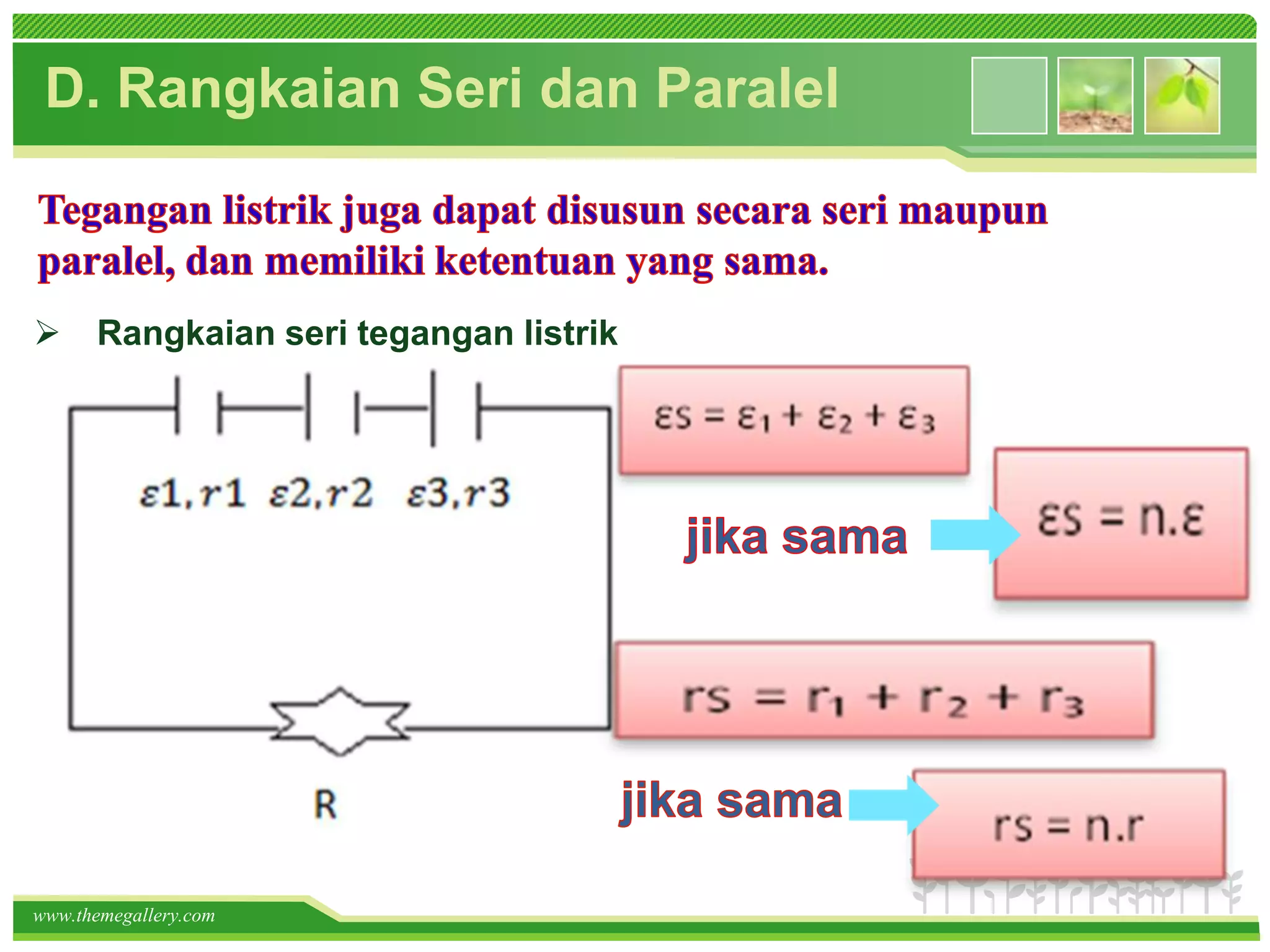 Ppt gaya gerak listri dan tegangan terminal | PPTX