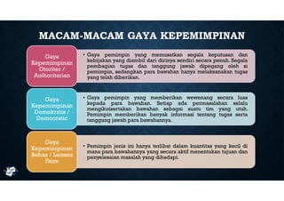 Gaya Kepemimpinan | PDF