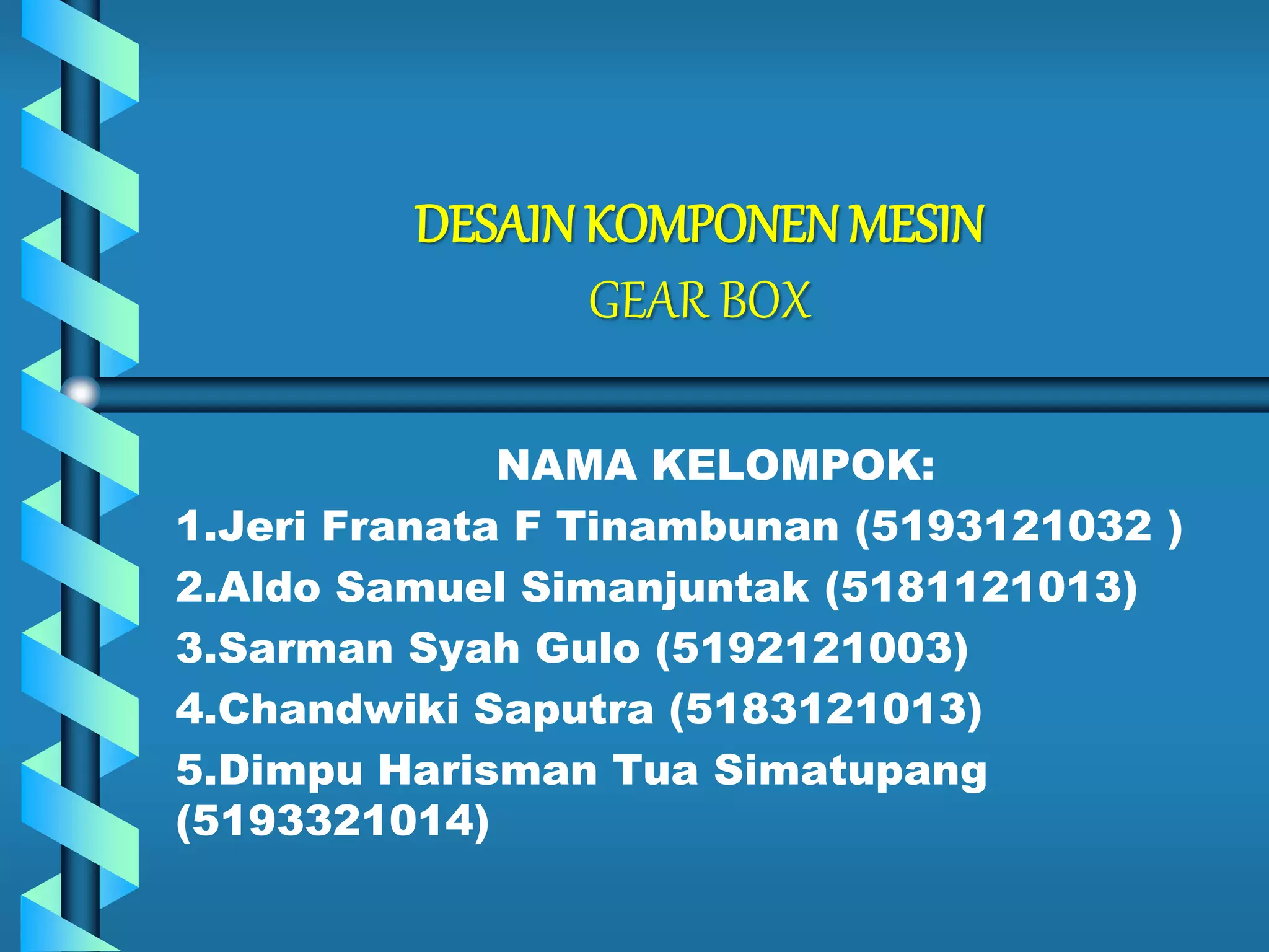 PPT GEAR BOX.ppt