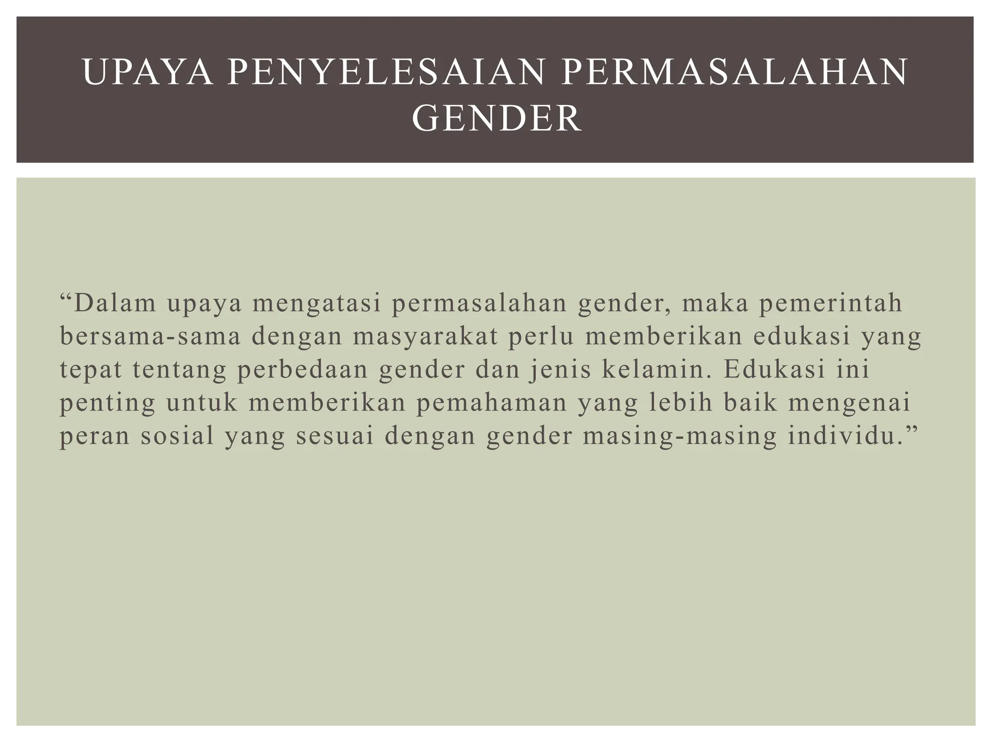 Ppt Gender Pptx Membahas Tentang Perbedaan Jenis Kelamin Pptx