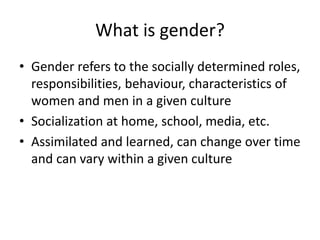 Ppt gender training_workshop_presentation | PPTX