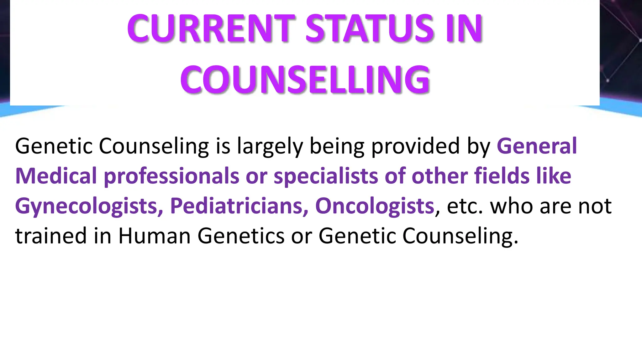 genetic counselling and role of nurse in genetic counselling | PPTX