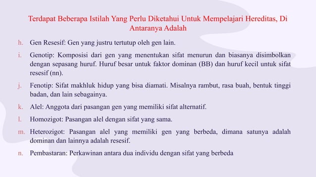 PPT GENETIKA TANAMAN. Genetika tanaman adalah cabang ilmu biologi yang ...