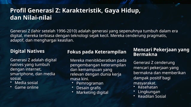 PPT GEN MILENIAL DAN GEN Z.pptxbuuhhhhhh | PPT