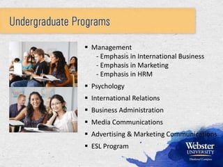 Webster University Thailand Undergraduate | PPT