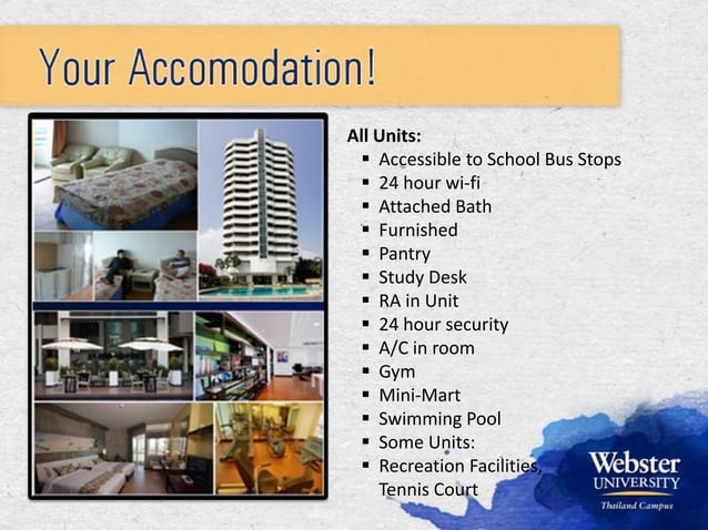 Webster University Thailand Undergraduate | PPT