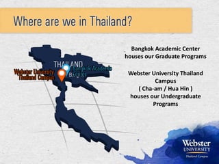 Webster University Thailand Undergraduate | PPT