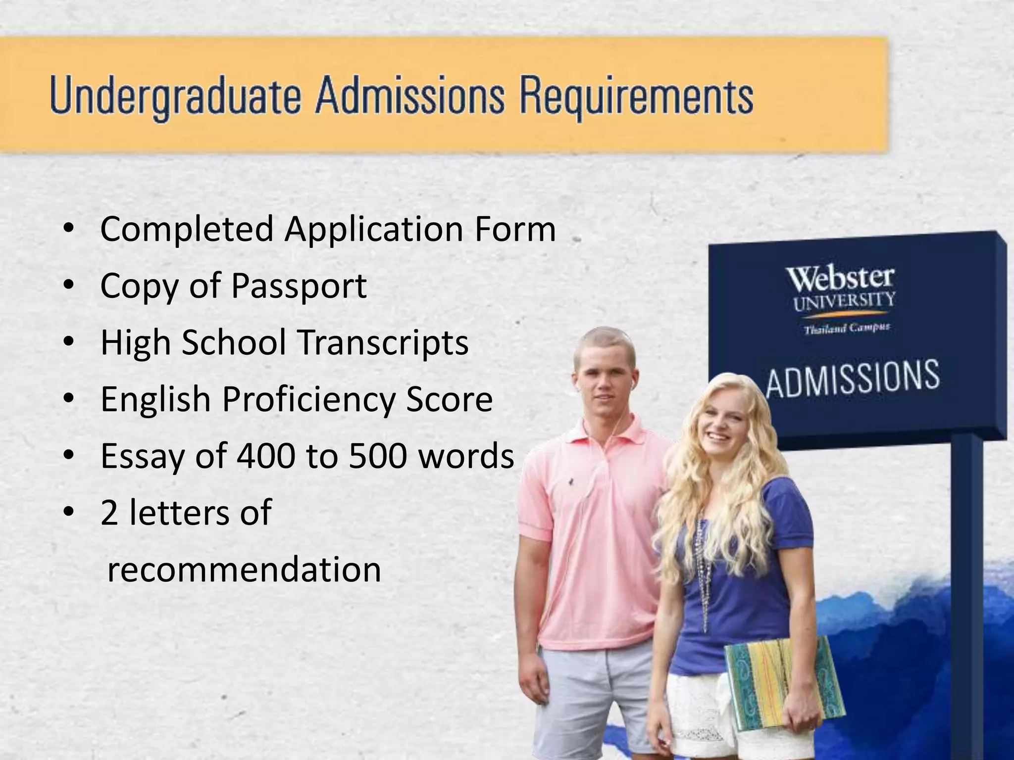 Webster University Thailand General Presentation | PPTX | College ...