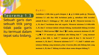 PPT Geometri Euclidan Revisi 1.pptx Insidensi | PPTX