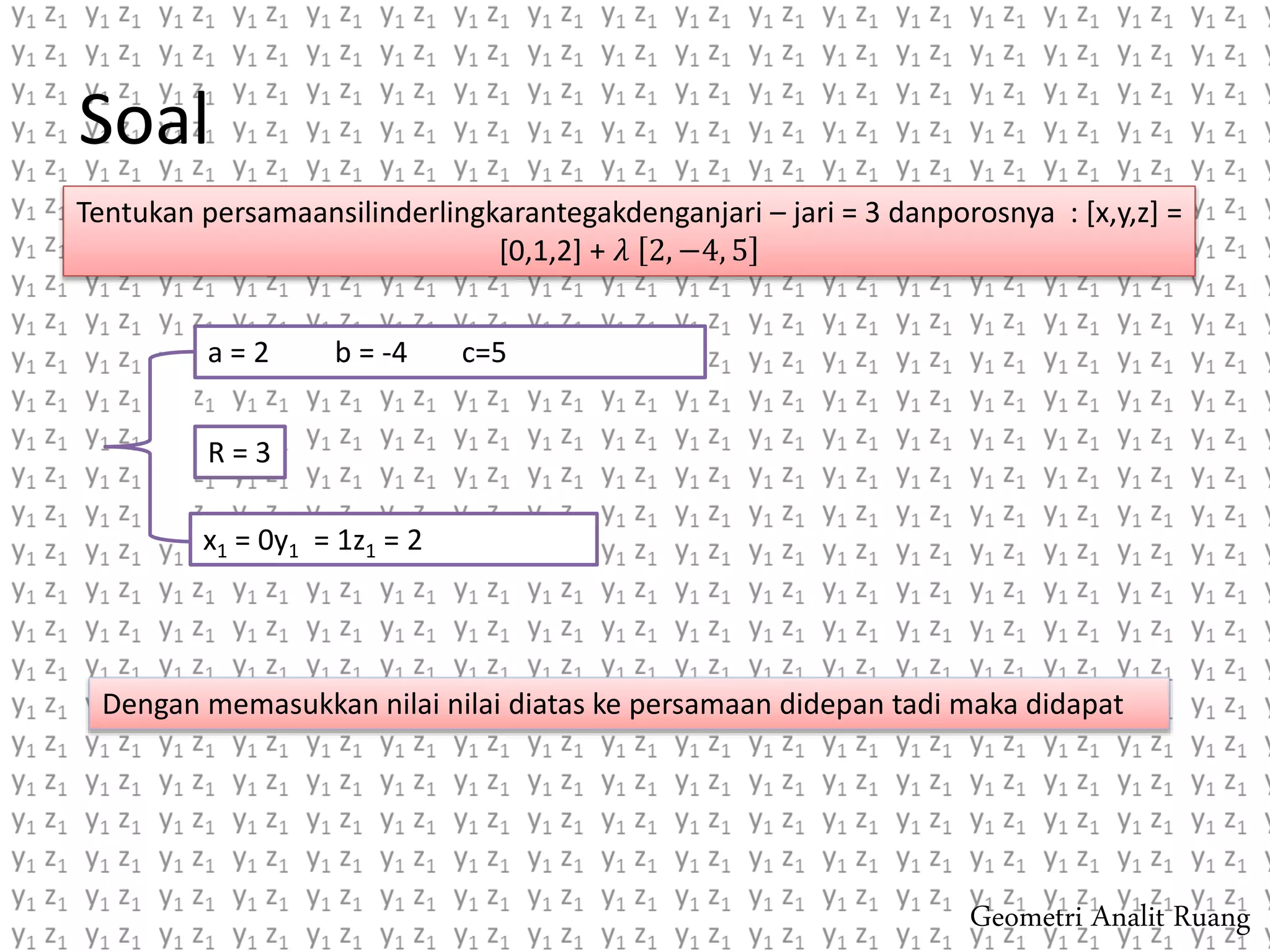 Ppt geometri analit ruang | PPTX