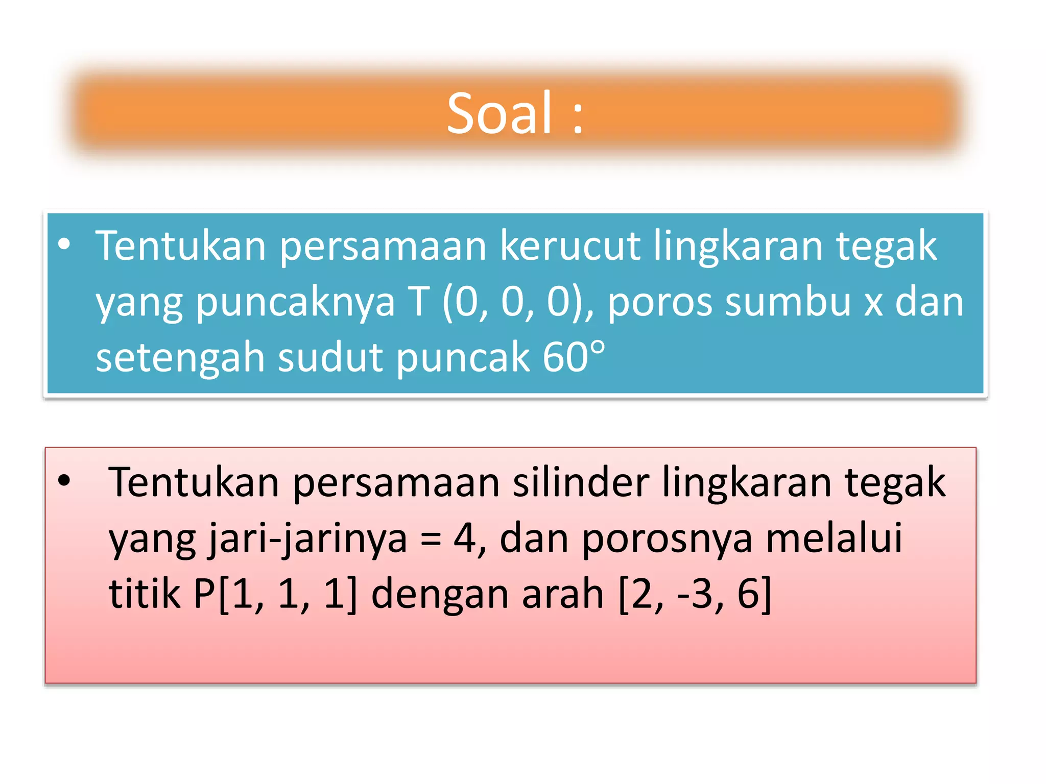 Ppt geometri analit ruang | PPTX