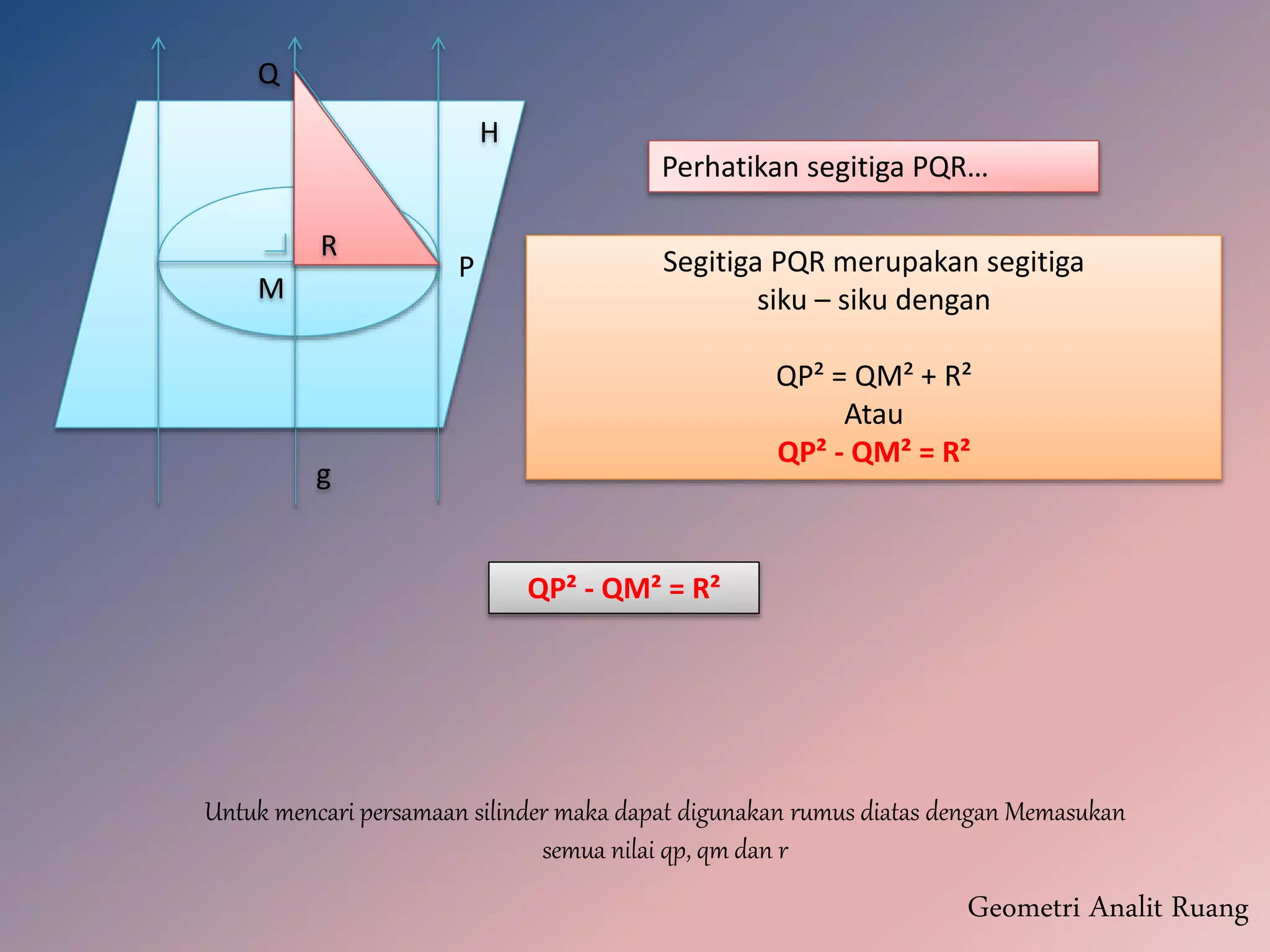 Ppt geometri analit ruang | PPTX