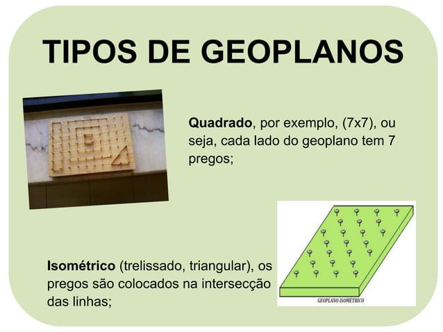 Minicurso A Geometria através do Geoplano