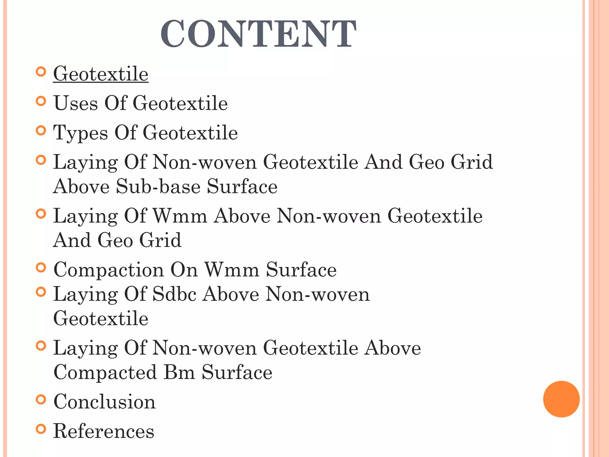 Use of GeoTextiles in Civil Engineering : Work on NH 150, Manipur | PPT