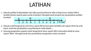 PPT GERAK LURUS smp kls 8 materi gerak pada benda | PPTX