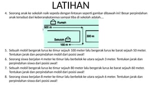 PPT GERAK LURUS smp kls 8 materi gerak pada benda | PPTX