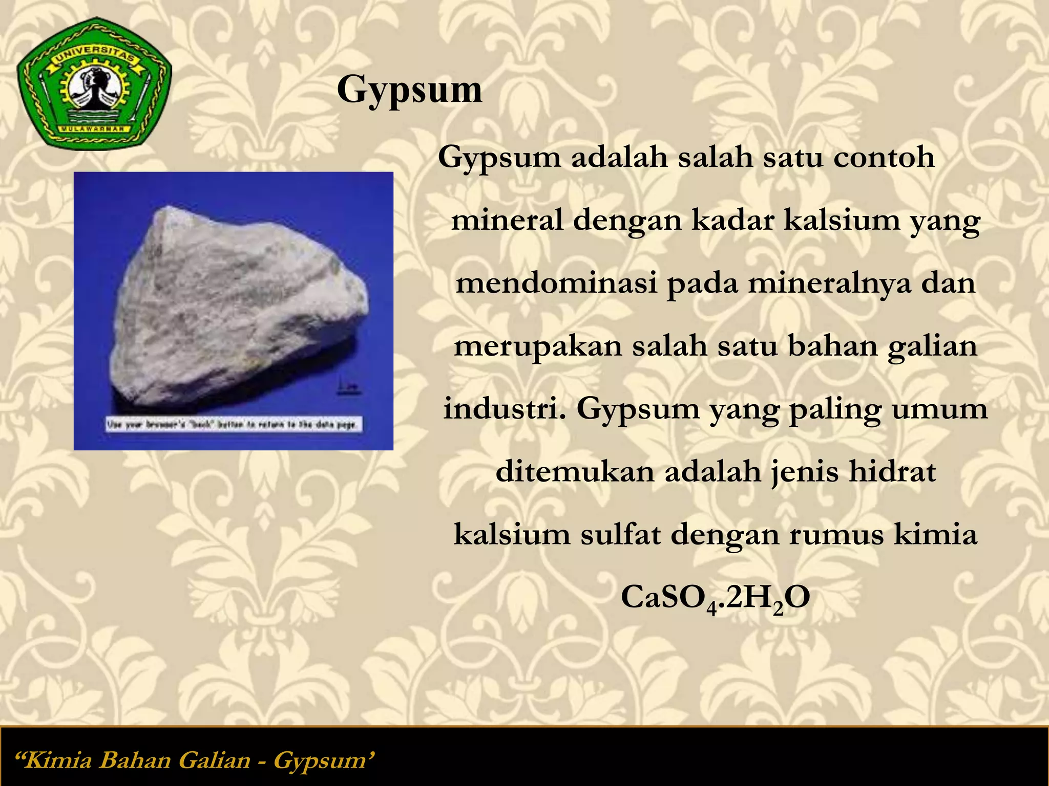 Ppt batu gips fix | PPTX