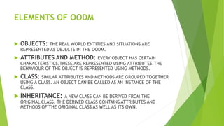 OBJECT ORIENTED DATA MODEL | PPTX
