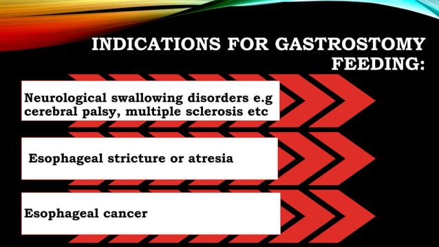 presentation on gastrostomy and jejunostomy feeding | PPTX