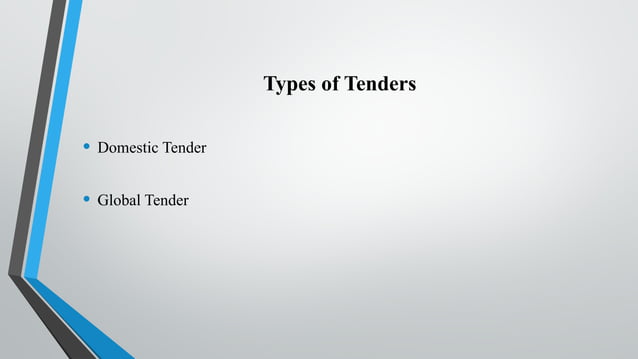 PPT_Global Tender to know the key insights | PPT