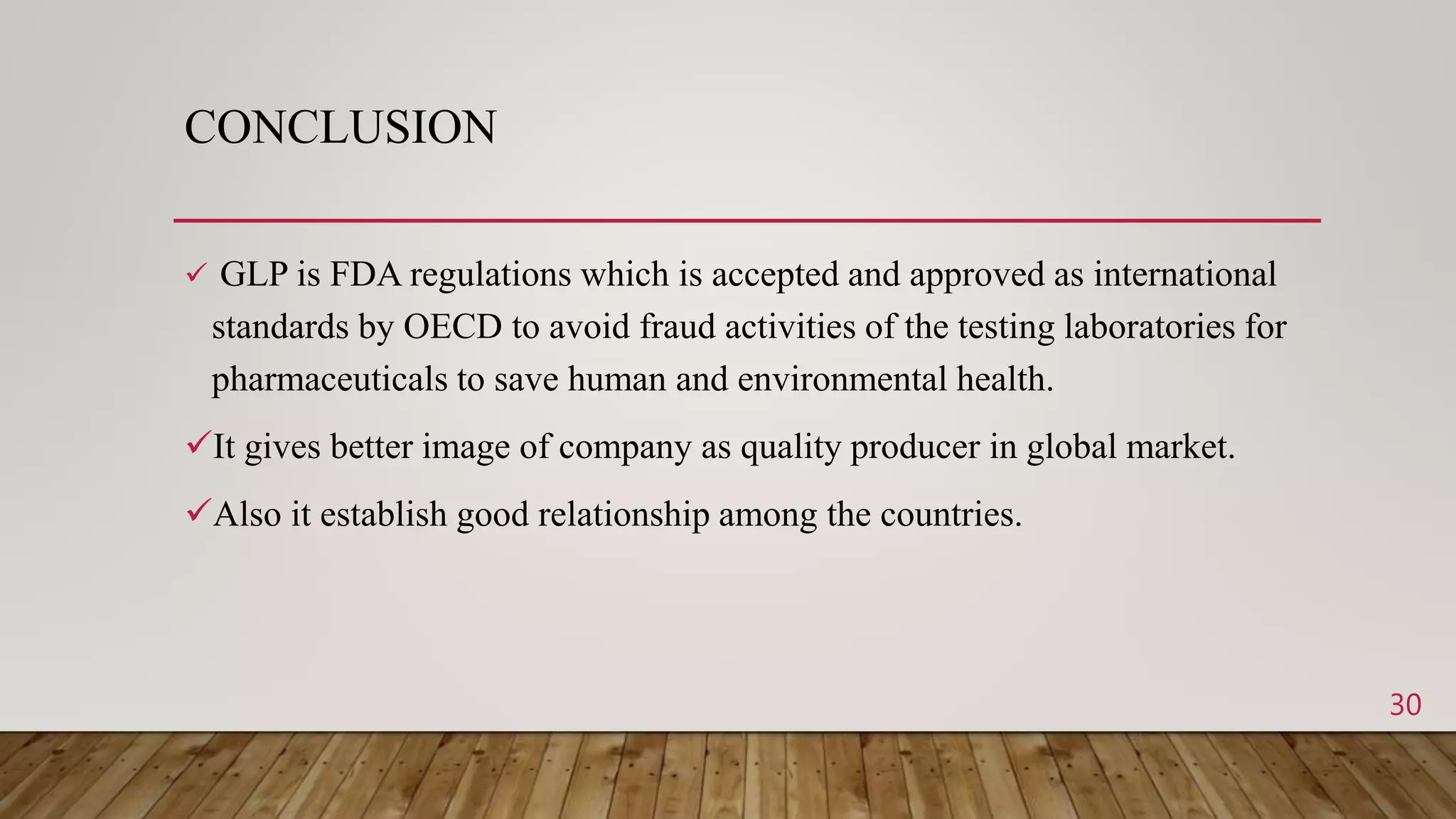 OECD principles of GLP | PPTX